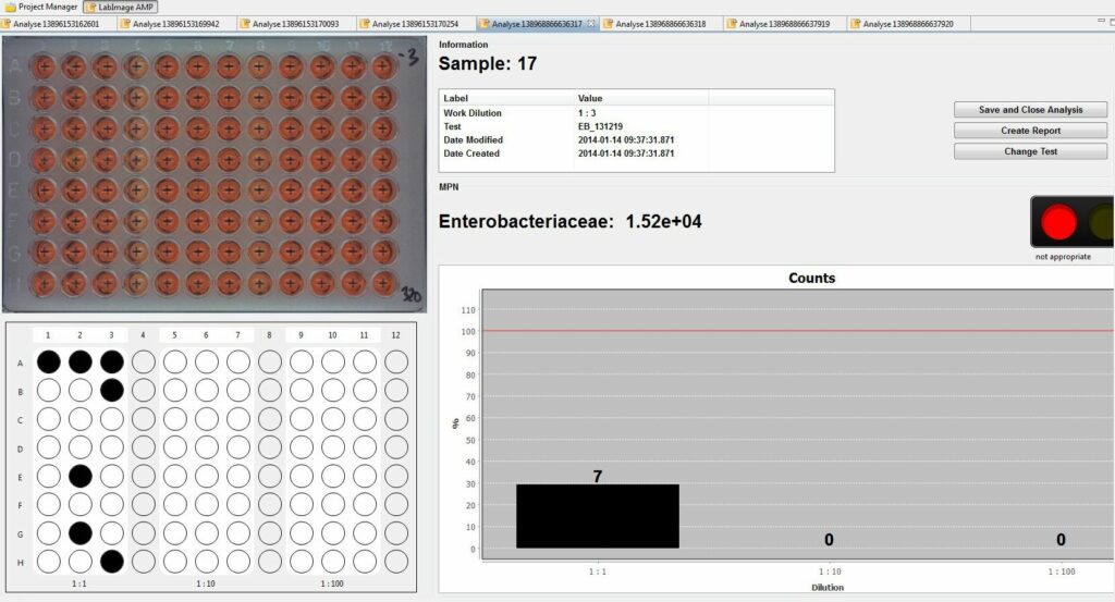 LabImage AMP - Bacterial Count Determination - Kapelan Bio-Imaging